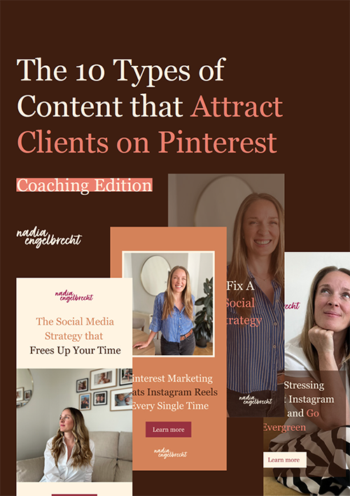 10 Content Types for Coaches - Nadia Engelbrecht